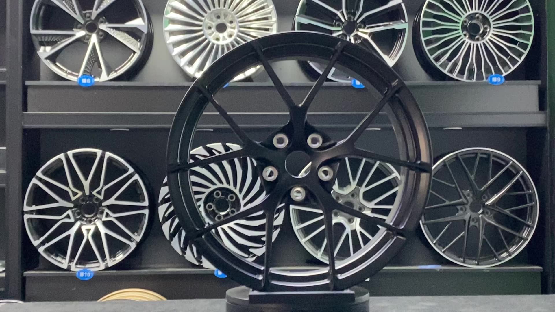 Lightweight Forged Wheels Hub Highlight Black 20 Inch 5x108 ...