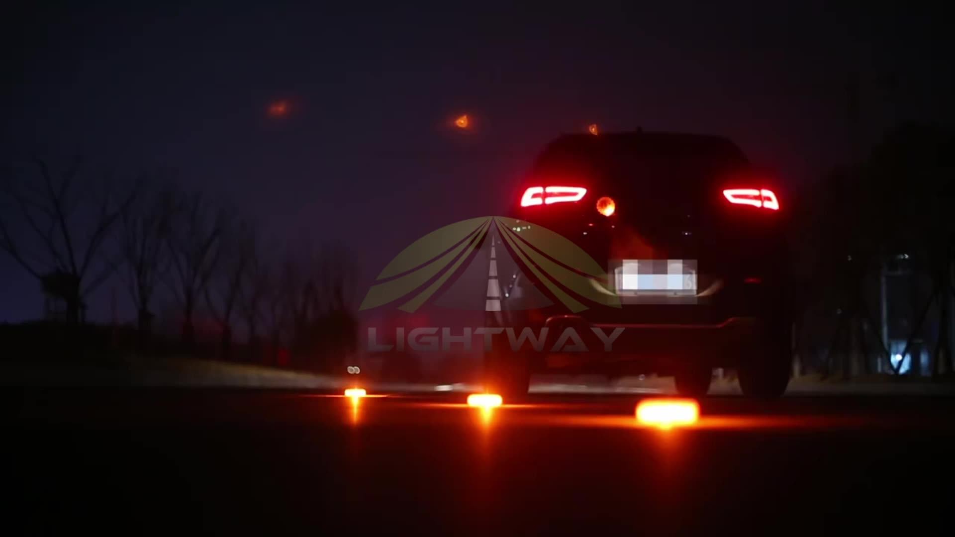 6 Pack Led Traffic Road Rechargeable Magnetic Disc Flares Emergency ...