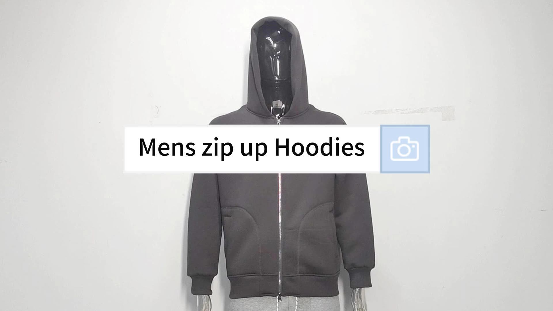 Custom Factory Full Zip Up Hoodies For Men Fleece Plus Size Blank ...