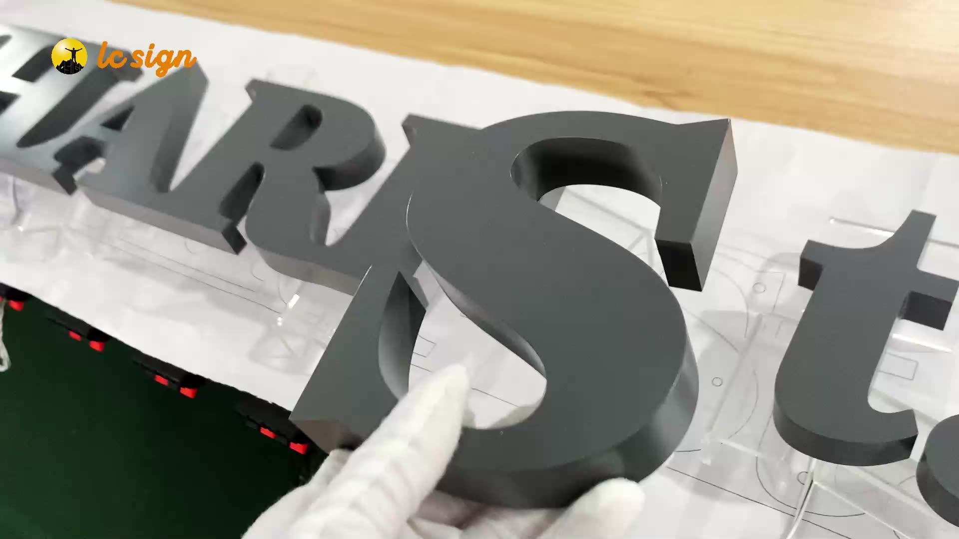 Wall Mounted Signage Customized Led Channel Letters 3d Acrylic Sign ...