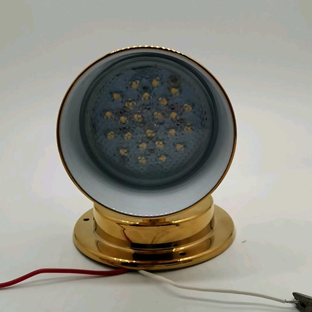 12v Led Deluxe Berth Light Brass Fixture For Marine Boat/ Rv - Buy 12v ...