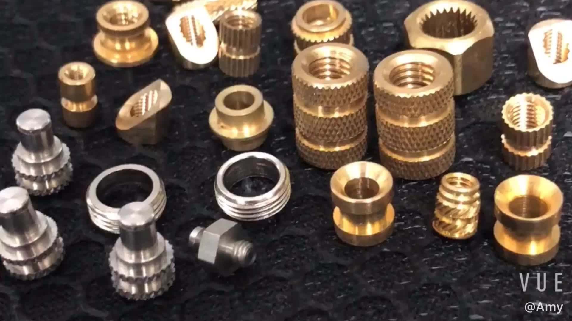 Din 934 M3 M4 Hex Brass Copper Insert Thread Drive Locking Nut - Buy ...