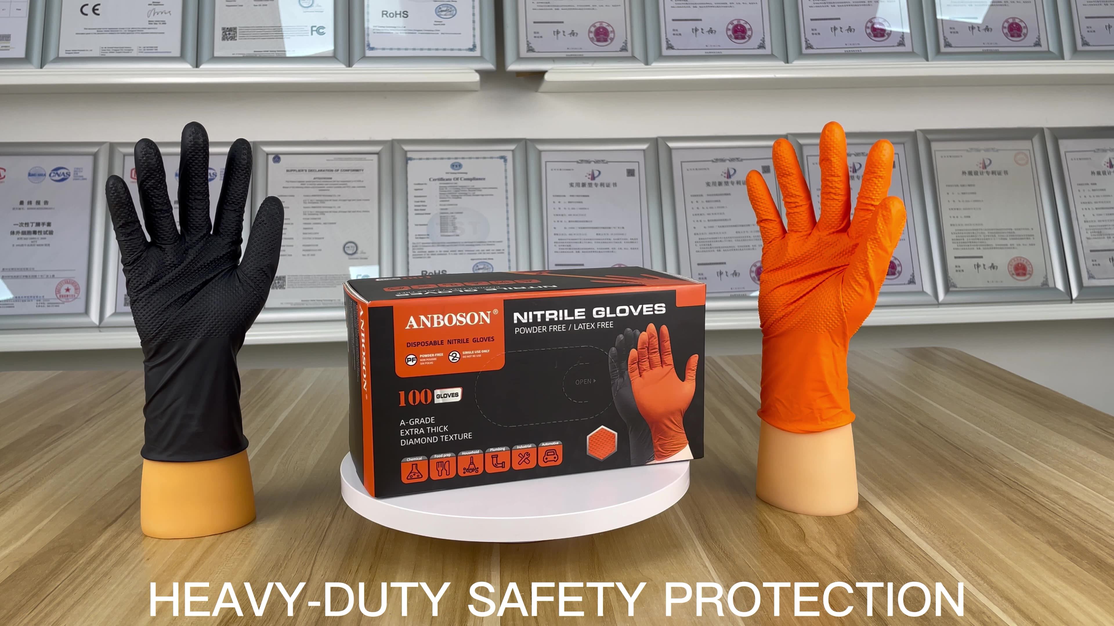 10mil Adult Raised Diamond Texture Latex Free Food-safe Auto Mechanic ...