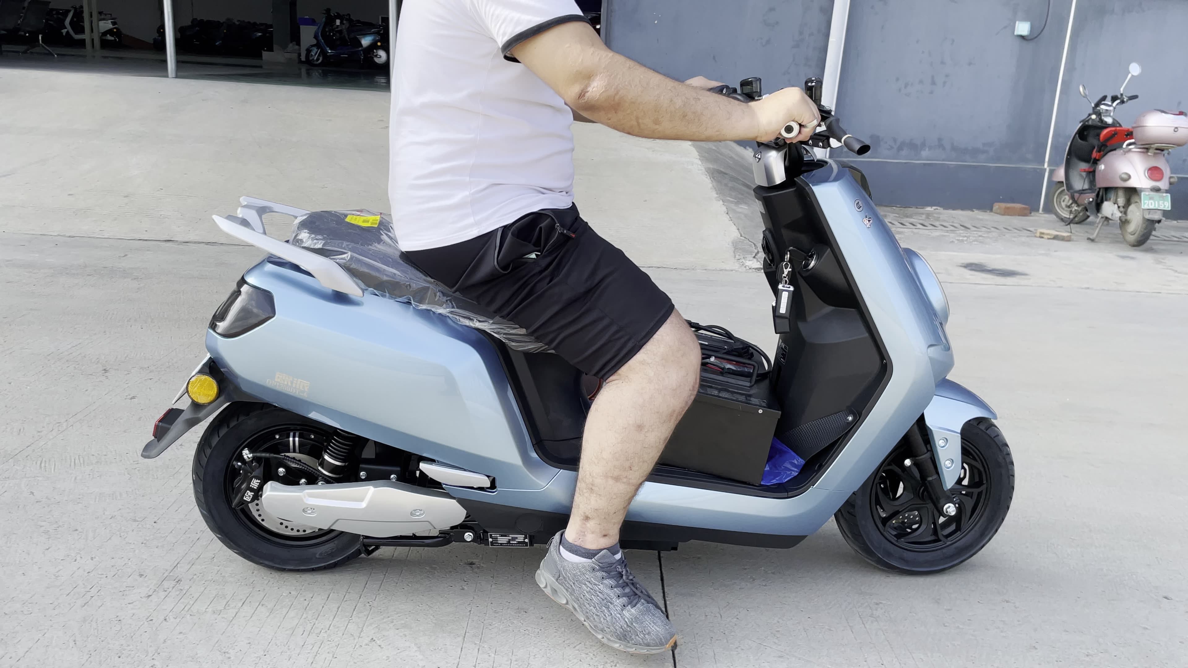 Opai 72v 20ah 800w Electric Moped Mini Chopper Front Rear Disc Brake ...