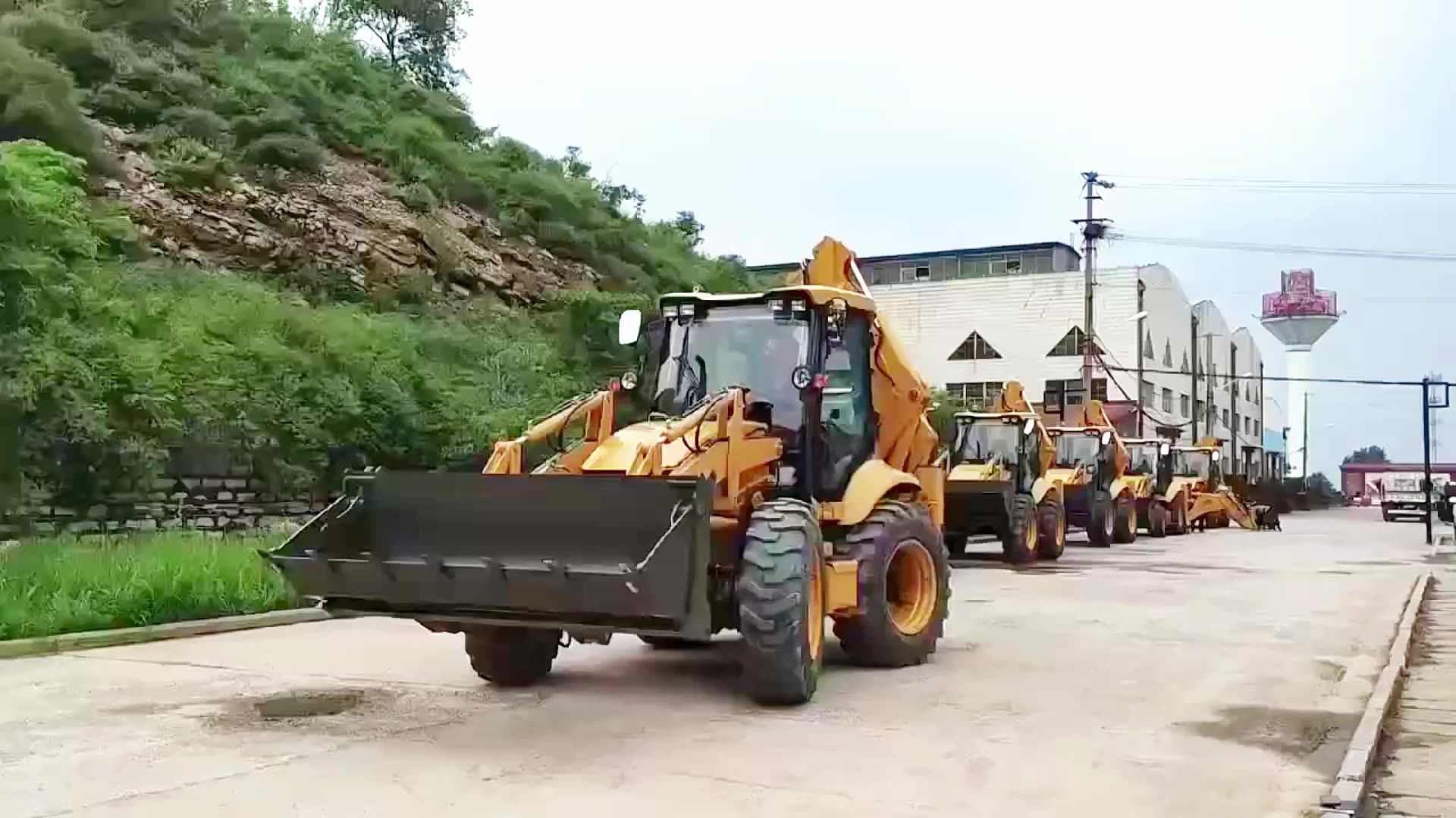 9 Ton Brand New Backhoe Loader 0.3m3 / 1 M3 Bucket Xc870k Mini Tractor ...