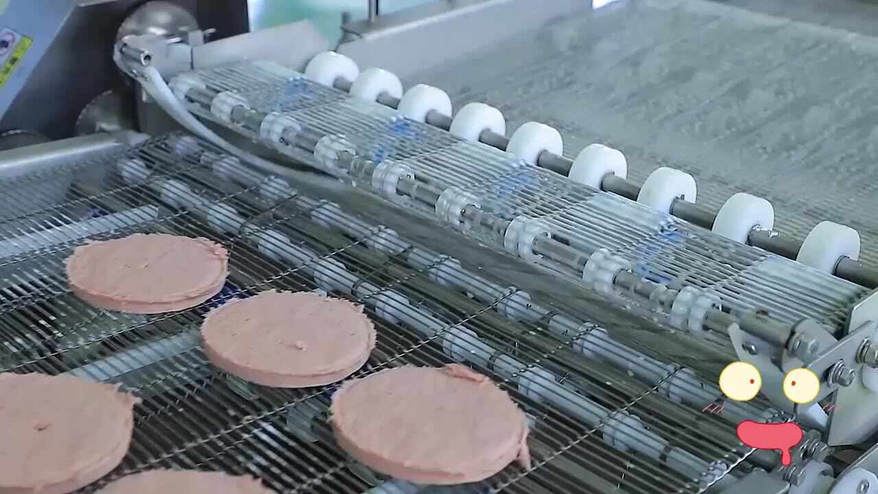 Sell Well Meat Pie Frying Line Chicken Nugget Shaping Machine Automatic ...