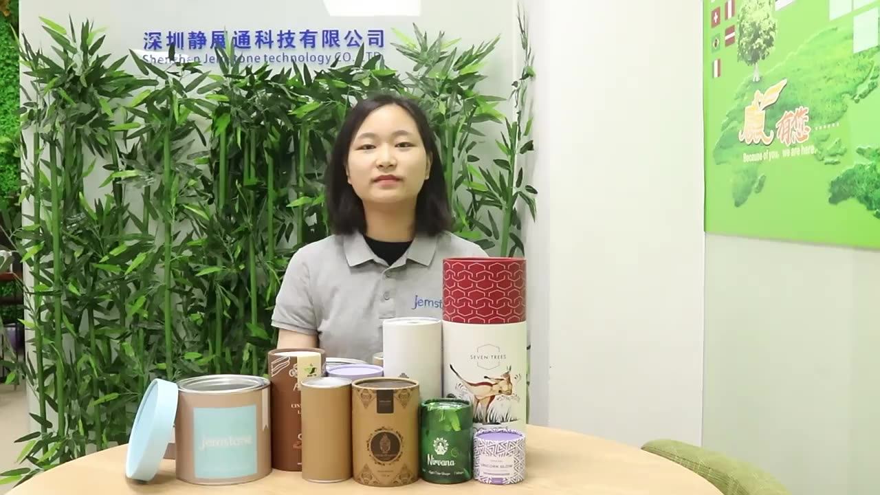 Customized Luxury Food Grade Cylinder Cardboard Tea Packaging Cans ...
