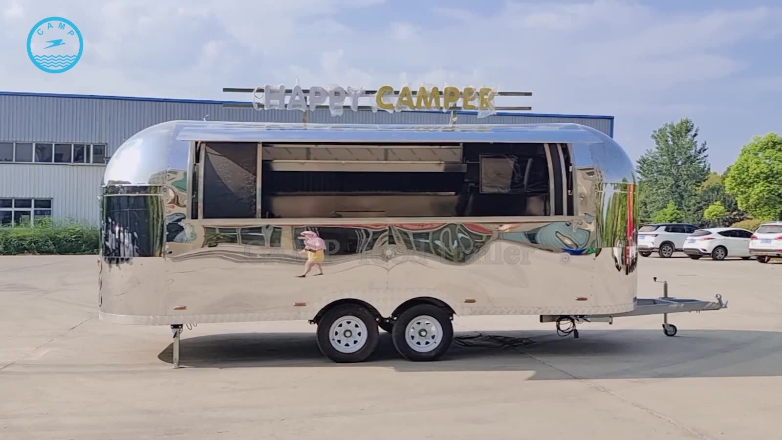 Eu Standard Air Stream Food Trailer Fully Equipped Food Truck Gas Food ...