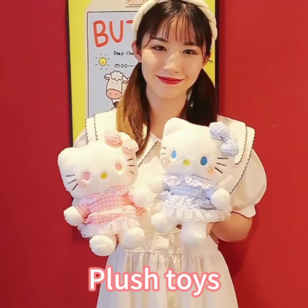 2024 Hot Selling Wholesale Kawaii Plush Dolls Cute Kitty Japanese Famous Cartoon Cat Plush Toys