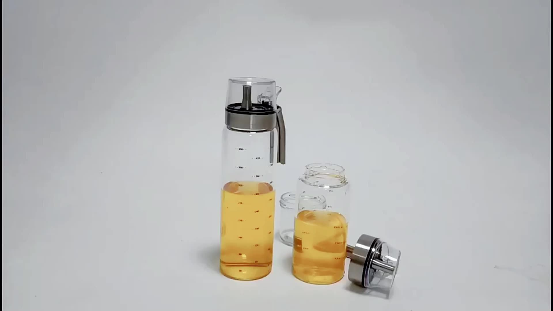Luxury Minimalist Thickened High Borosilicate Glass Cooking Oil Bottle ...