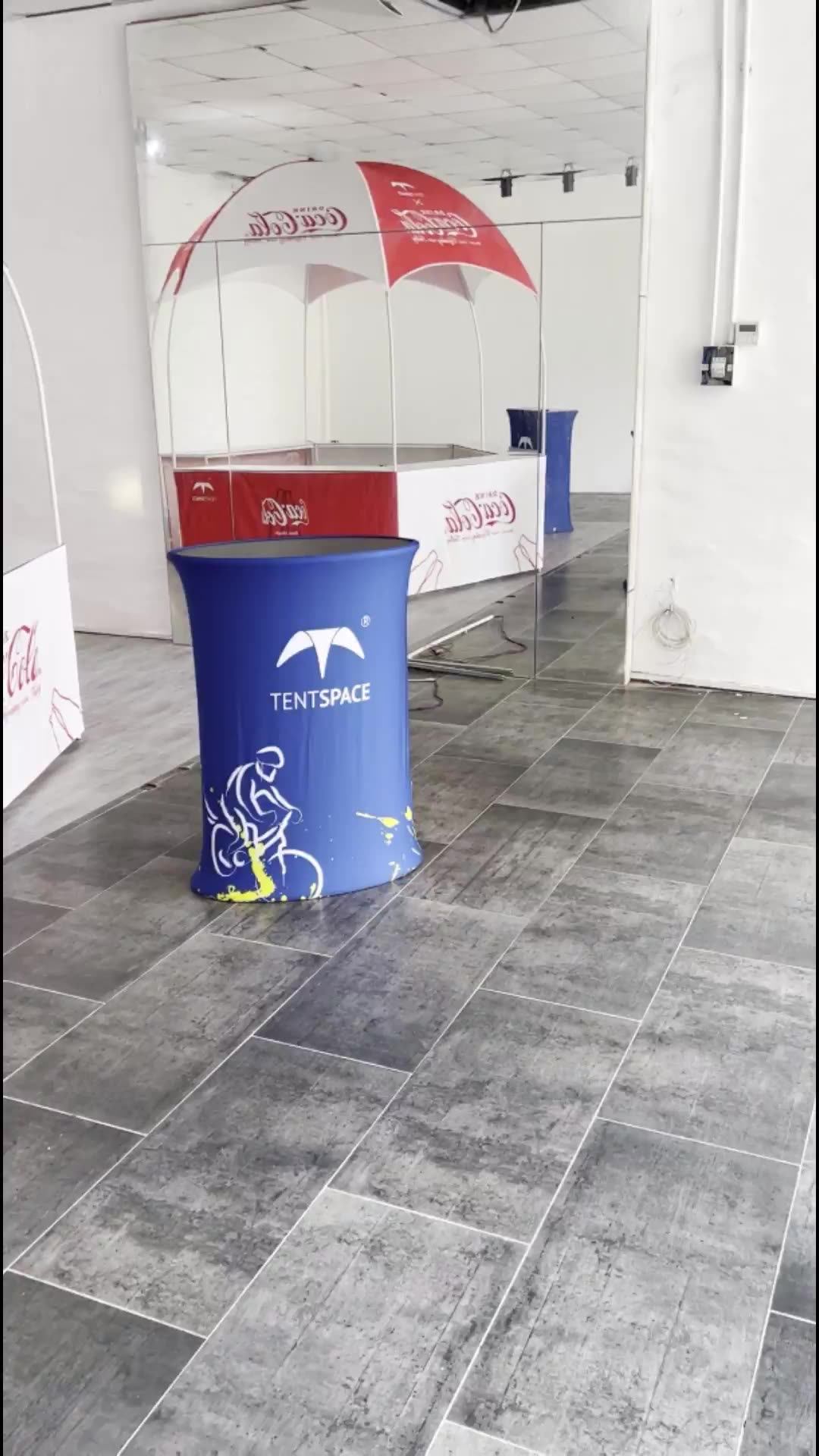 Customized Exhibition Counter Display Trade Show Pop Up Table Foldable ...