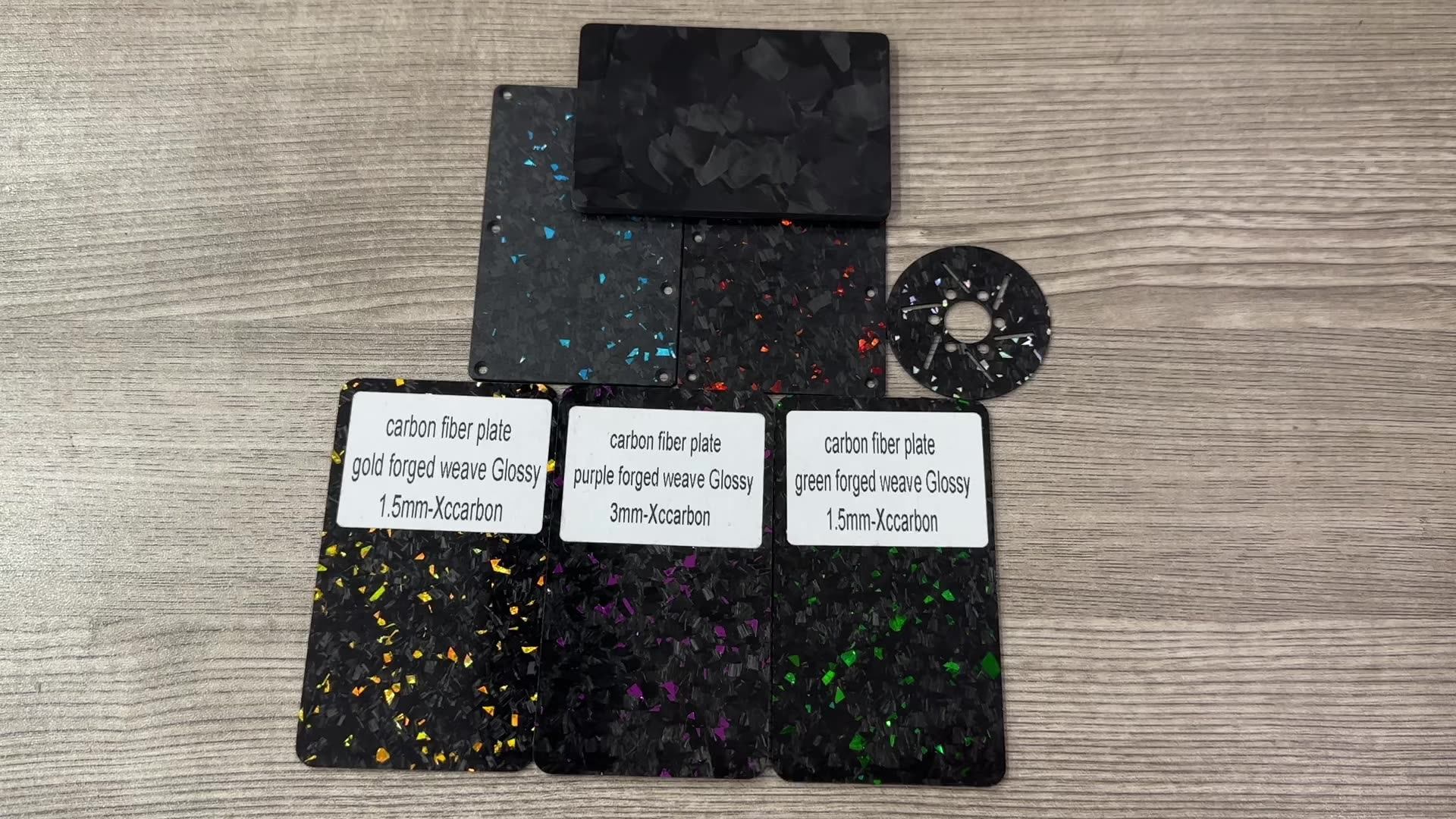 Wholesale Carbon Fiber 3k Forged Sheet Carbon Fiber Plate With Blue ...