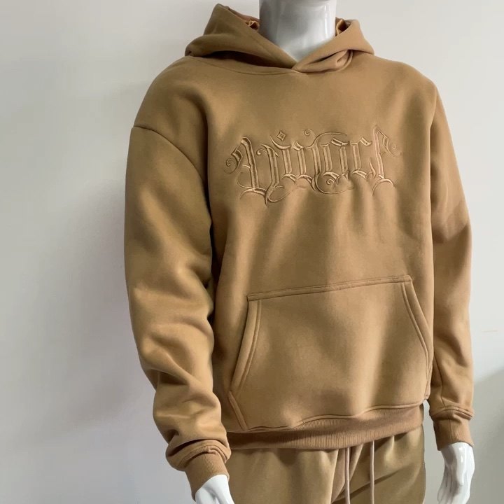 400g High Street Heavy Weight Pullover Long Sleeve Men's Hoodie Loose ...