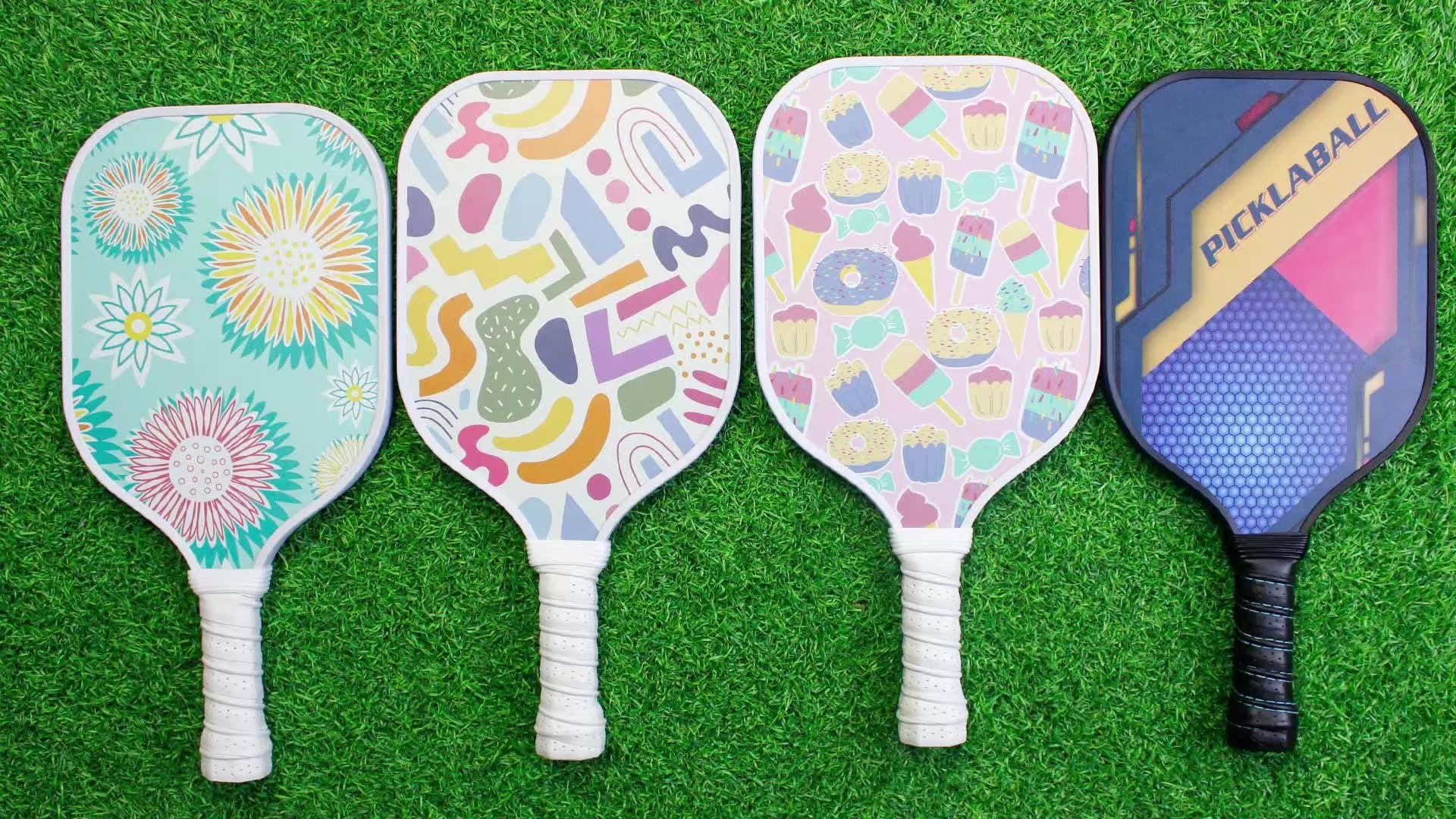 Kids Pickleball Paddles Glass Fiber With Grooves Texture Pickleball ...