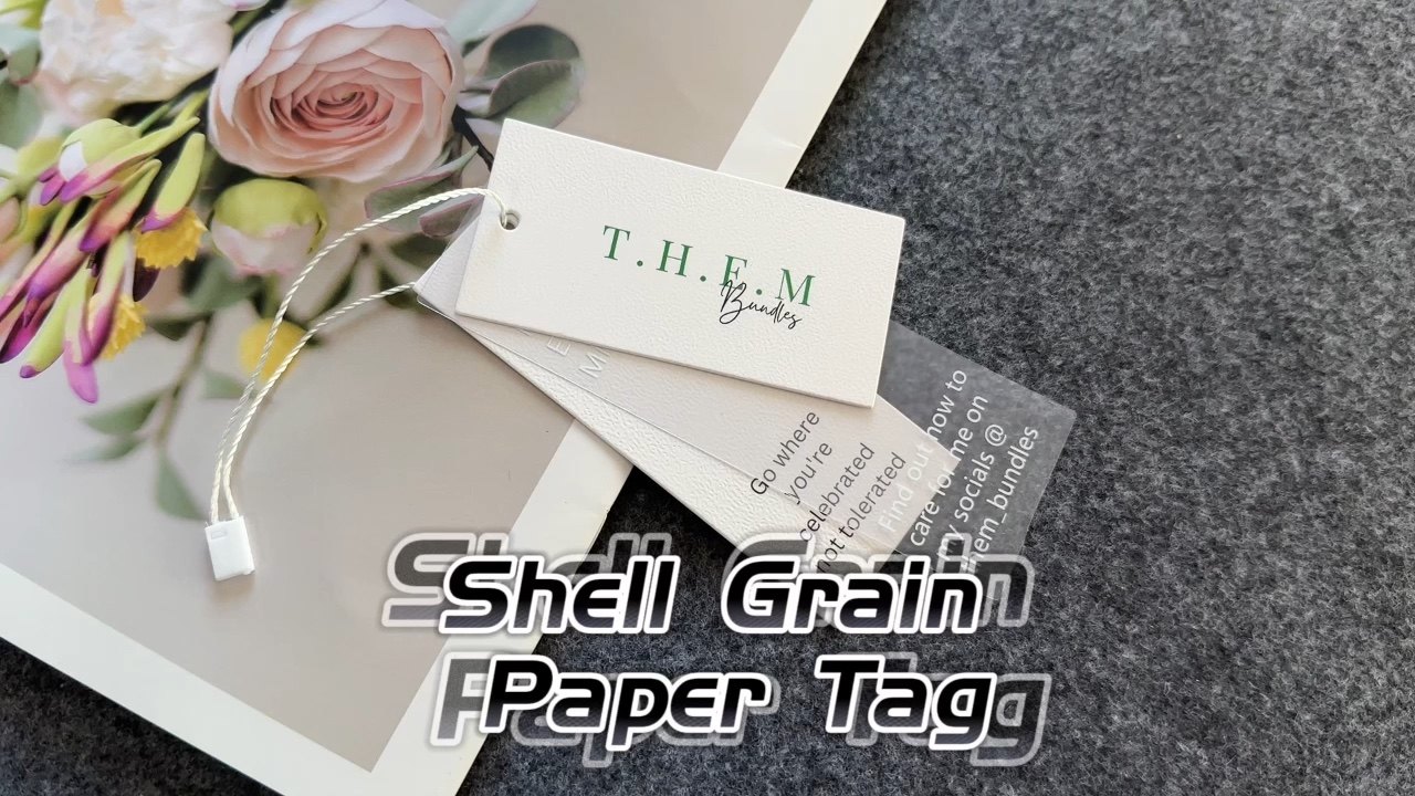 Custom Biodegradable Fashion Style Clothing Tag With Hang Tag String ...