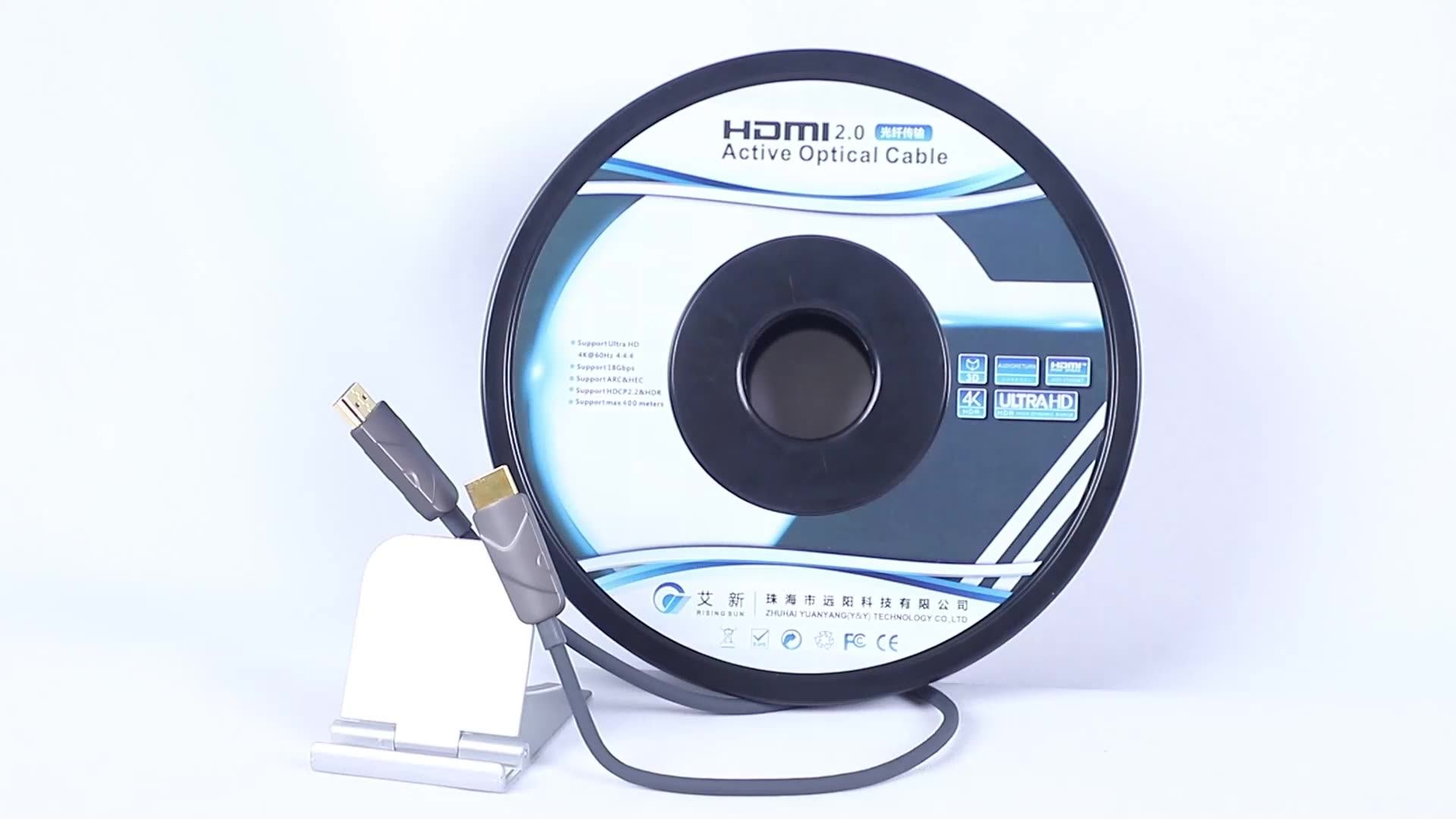 8k Hdmi Fiber Optic 2.1v Aoc Cable 100 Meters Hd High-definition Active ...