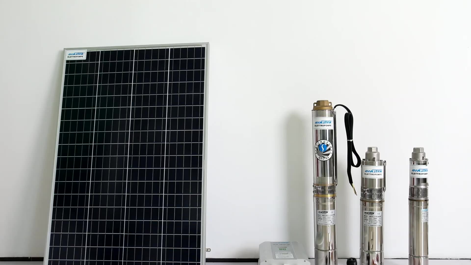 4 Inch 500w 0.67hp Irrigation Borehole Deep Well Submissible Solar ...