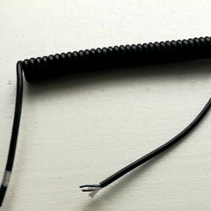 Manufacturer 8 Core 7 Conductor Coiled Network Signal Cord Spiral Cable ...