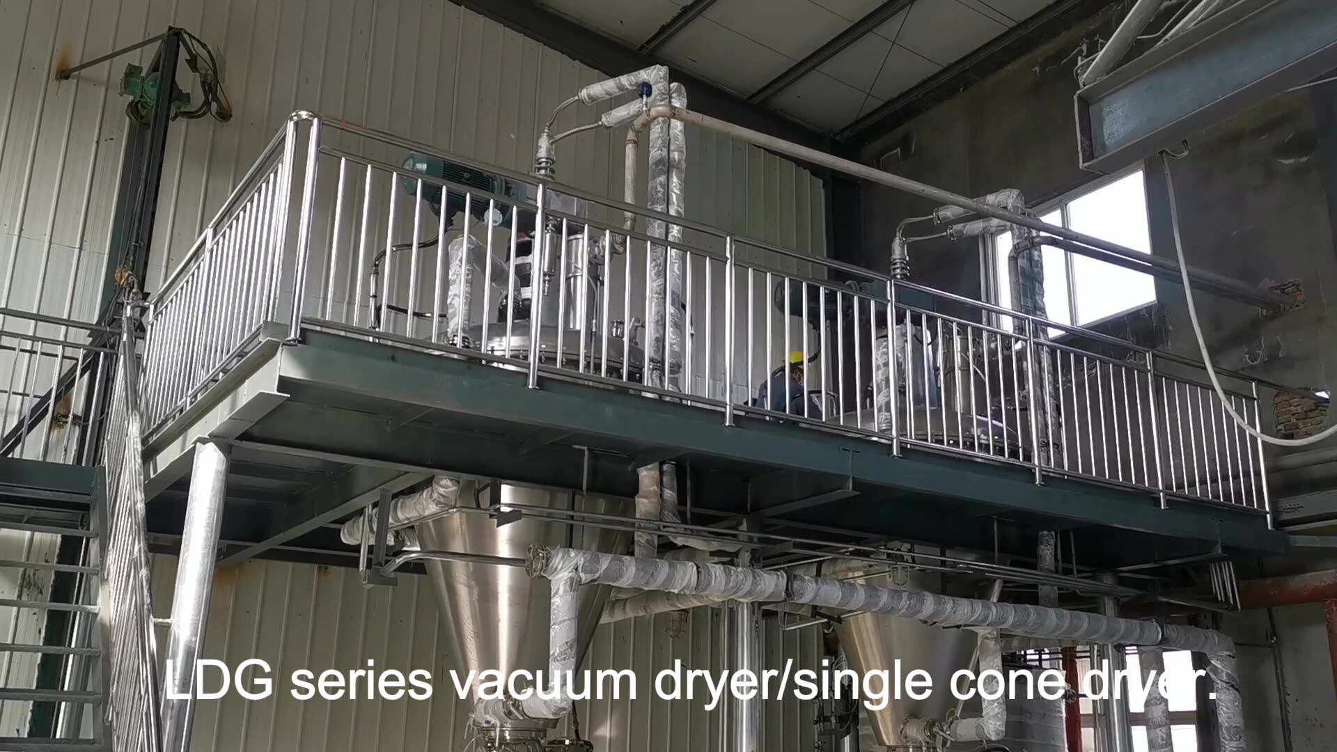 Ldg Internal Heating Single Cone Vacuum Dryer Food Cellulose Dryer ...
