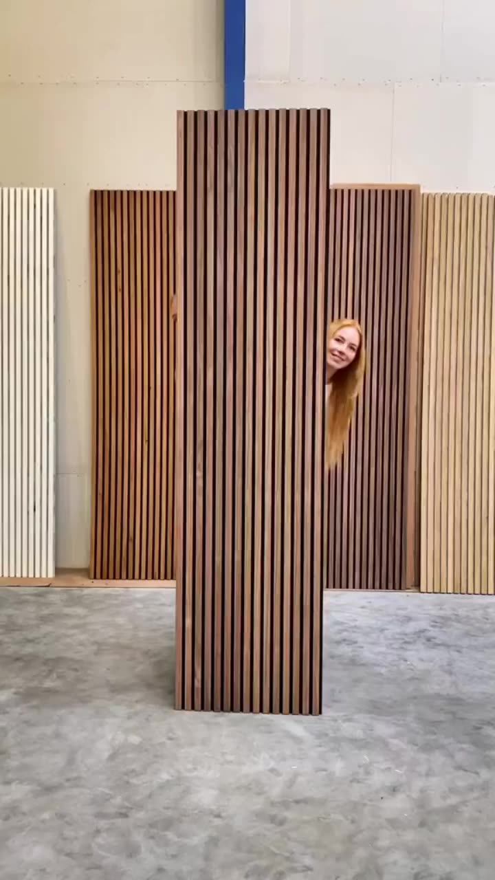 Akupanel Veneer Grooved Wood Soundproofing Absorption Mdf Acoustic Wall ...