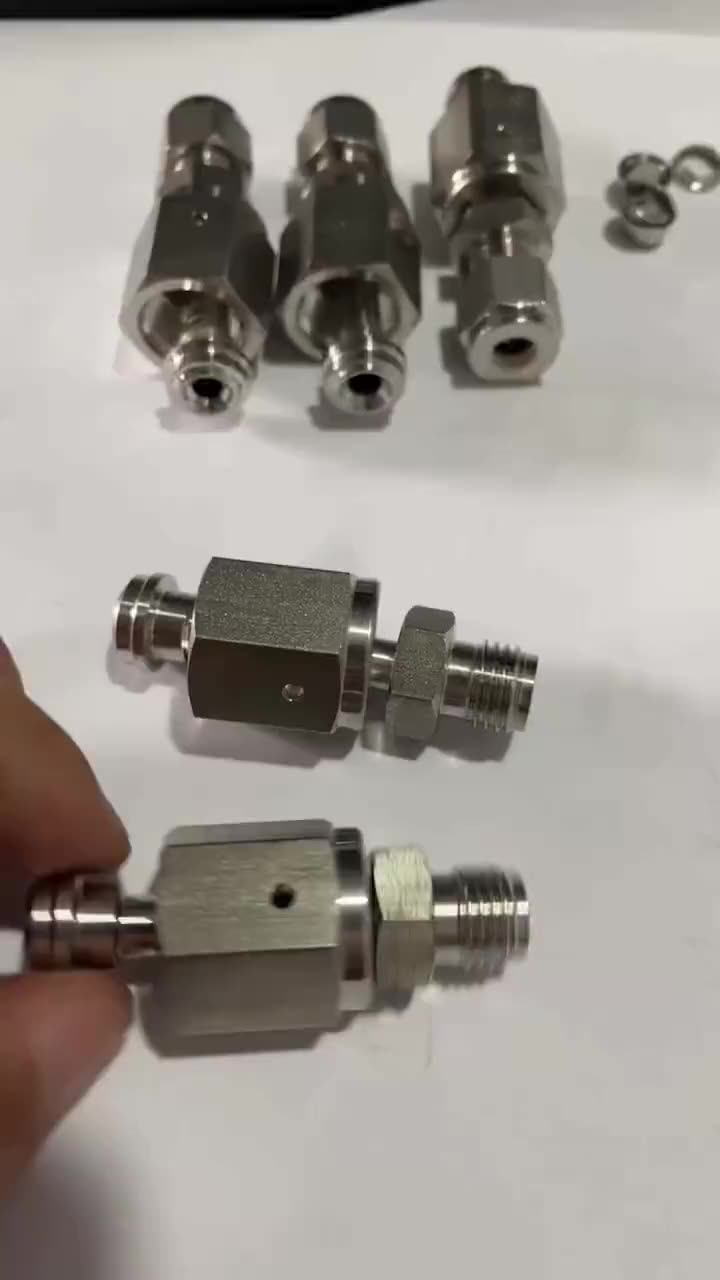 Swagelok Type Stainless Steel Vcr Joint 3 Way Tee Connector Ultra-high ...