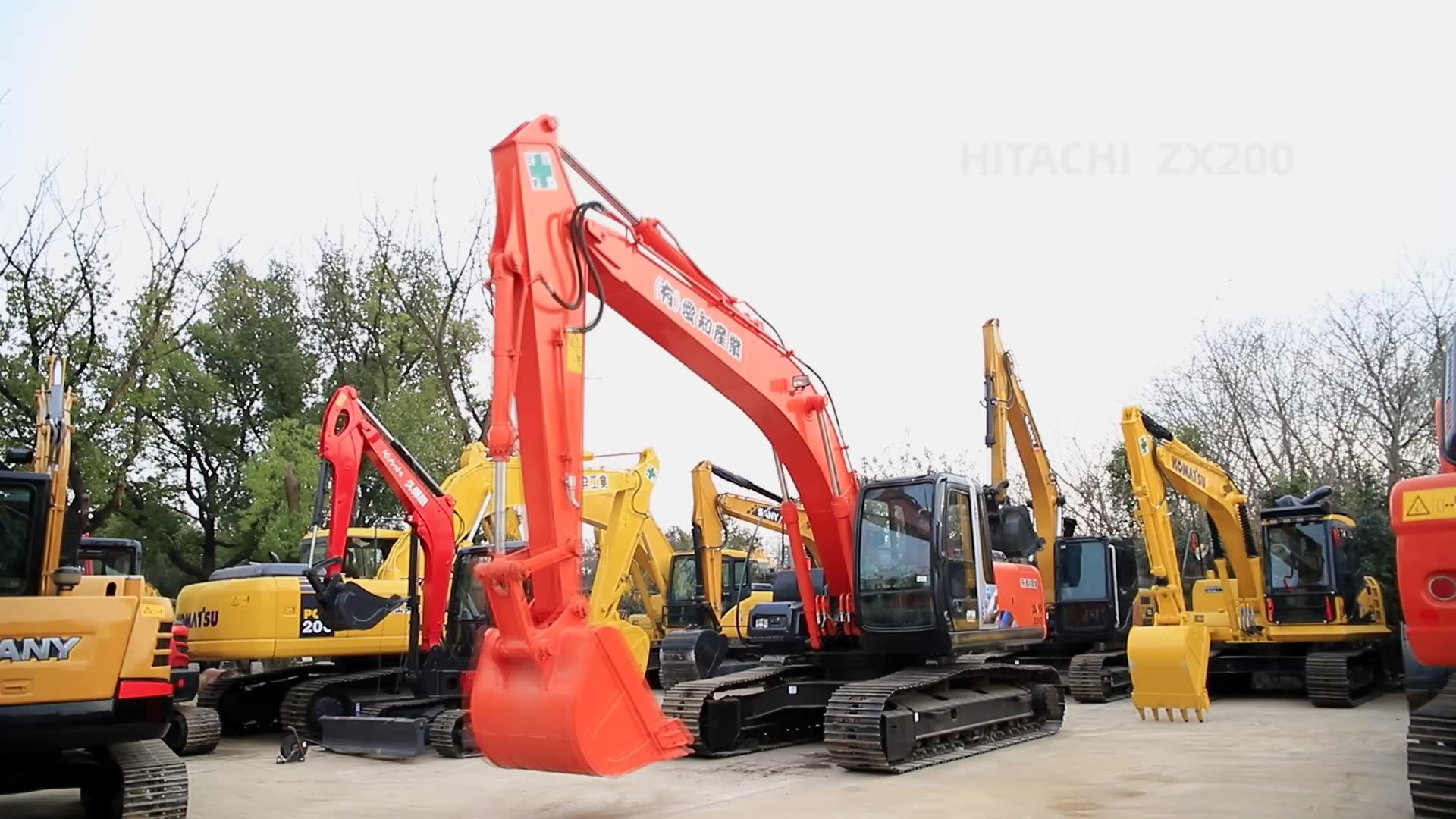 20 Ton Used Excavator Japan Original Hitachi Zx200 Excellent Condition ...
