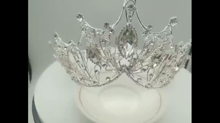 Factory Free Customized Handmade Pearl Princess Queen Tiara Crystal ...