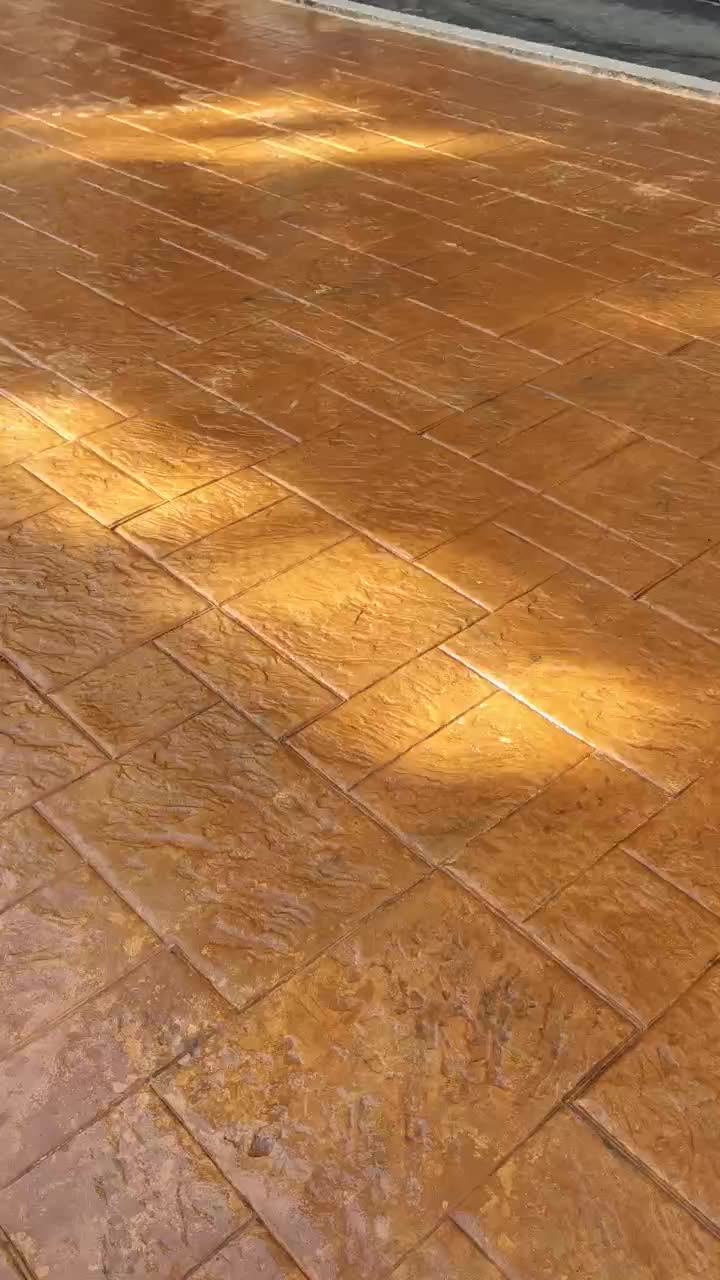 Polyurethane Stamped Concrete Wall Stamp Molds For Concrete Imprint ...