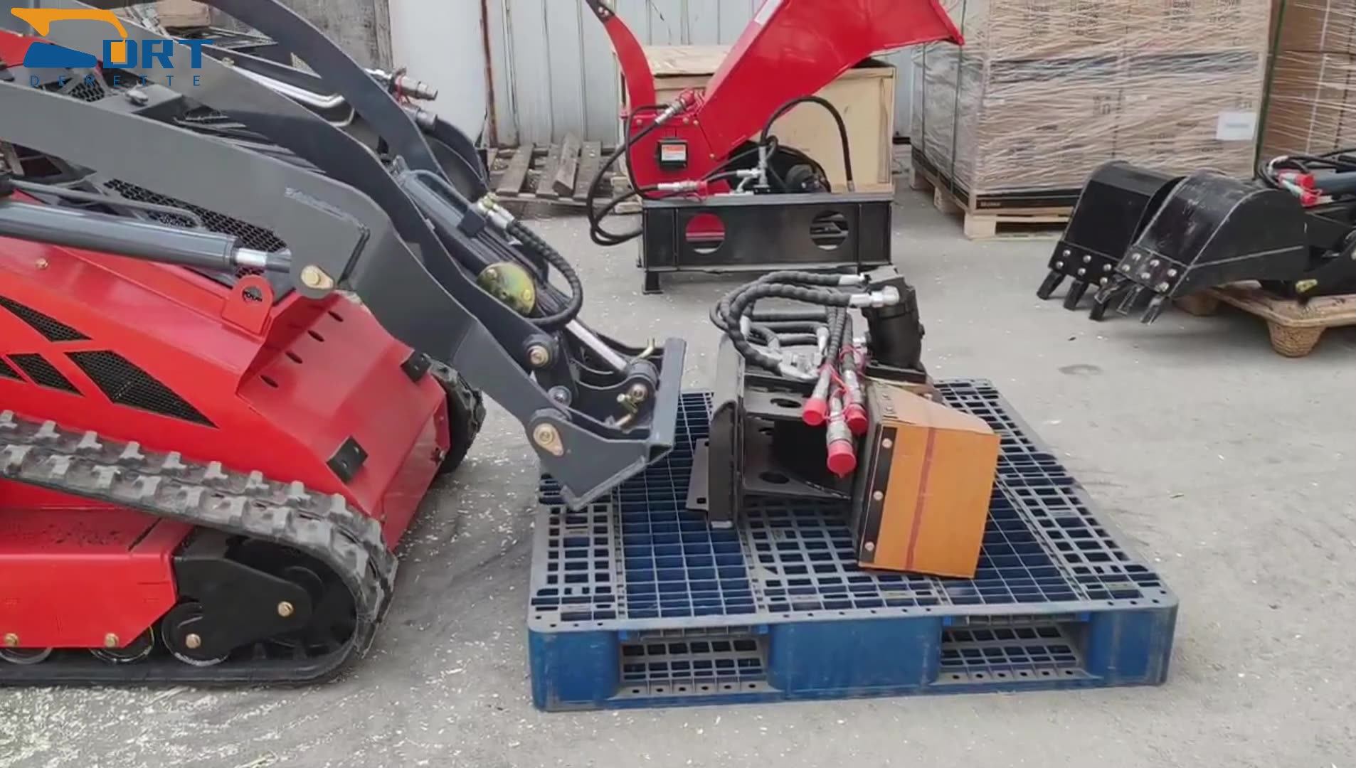 Derette Attachments Skid Steer Loader Attachment Backhoe Digger 4 In 1 ...