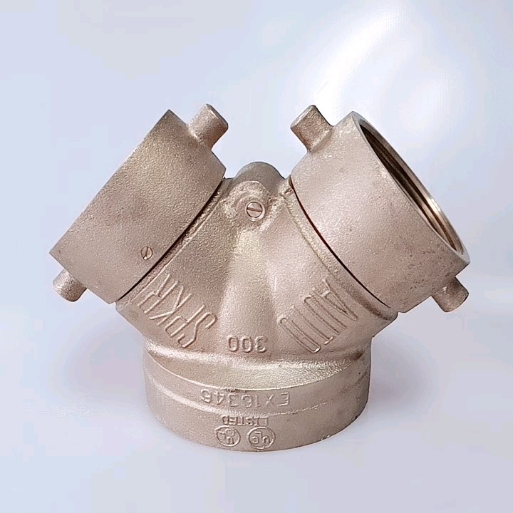 Two Way Fire Hydrant Straight Body Fm&ul Brass Siamese Connections With ...