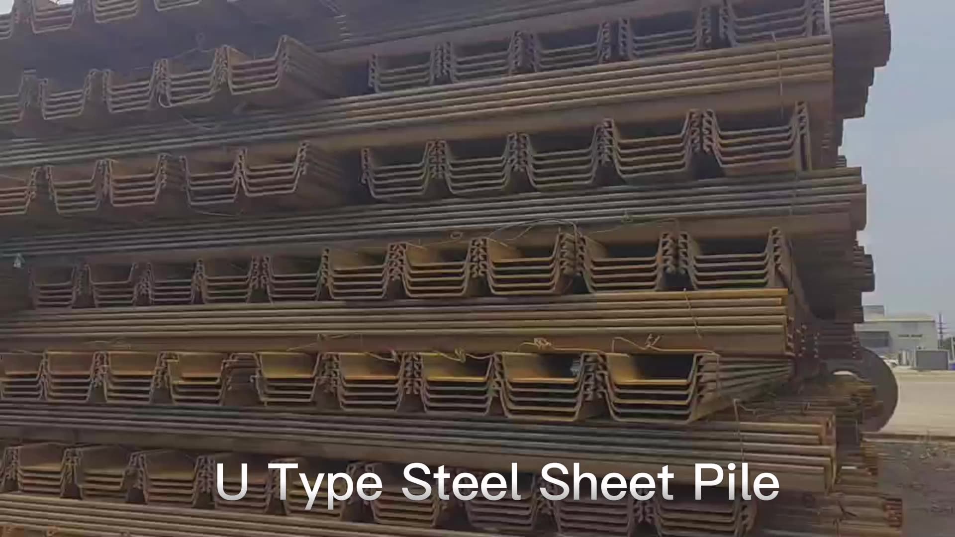 Interlocking U Shape Type Profile Hot Rolled Sy295 Sy390 600x210x18mm ...