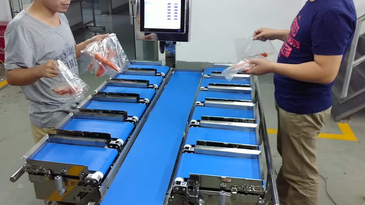 Buy 12 Head Linear Combination Weigher For Pork Meat Chicken Meat ...