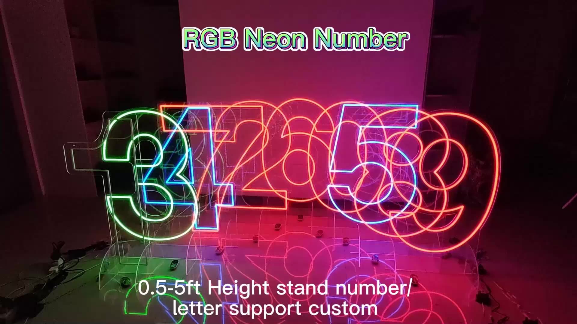 Winbo Free Shipping 2ft3ft 4ft 0-9 A-z Large Led Letter Number Light ...