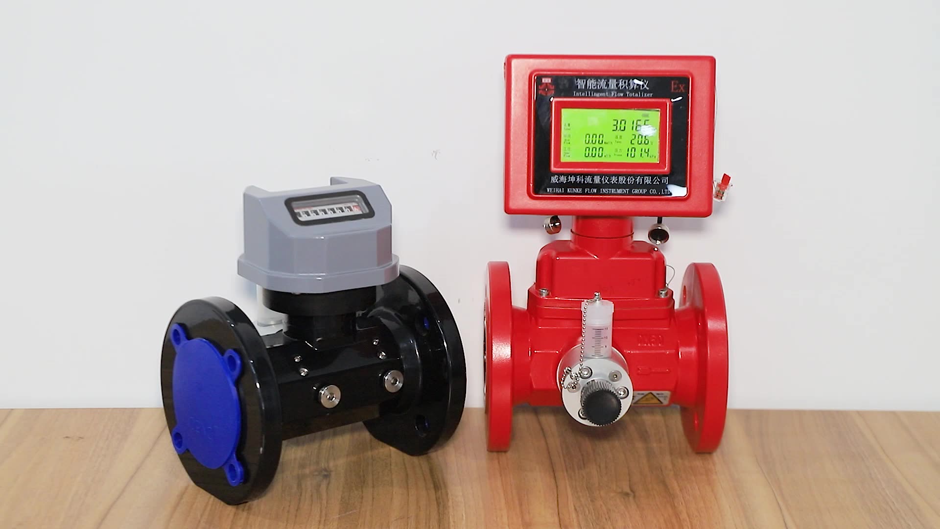 4-20 Ma Rs485 Kunke N2 Gas Turbine Flowmeter With Battery/digital Flow Meter For Natural Gas ...