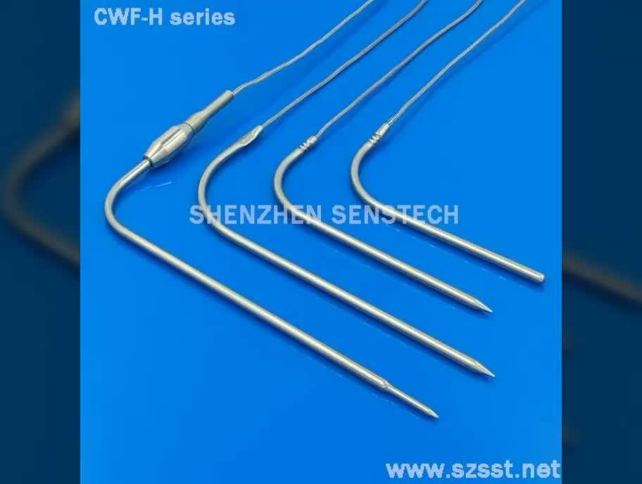 3.5mm Jack Connector Ss304 Bent Probe Pt100 Temperature Sensor For ...