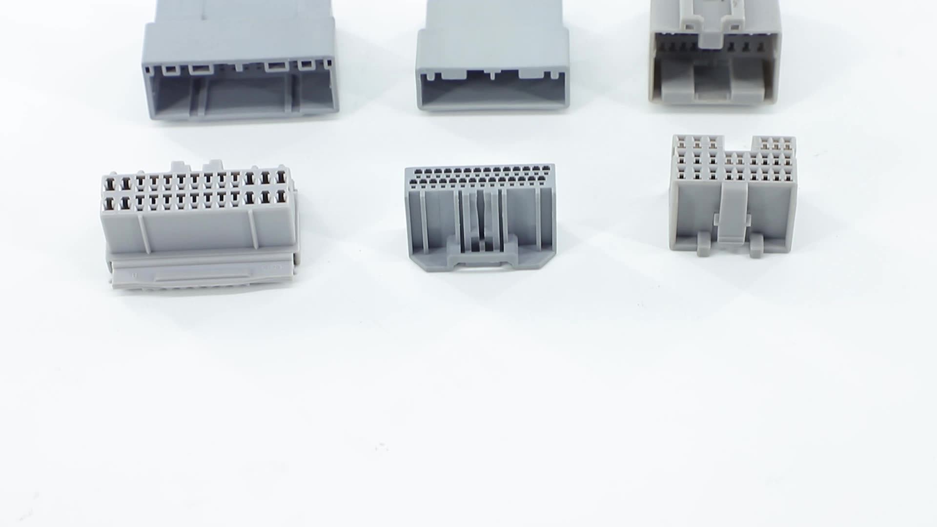 40p Female Black Connector For Car Remote Control System Wire Harness ...