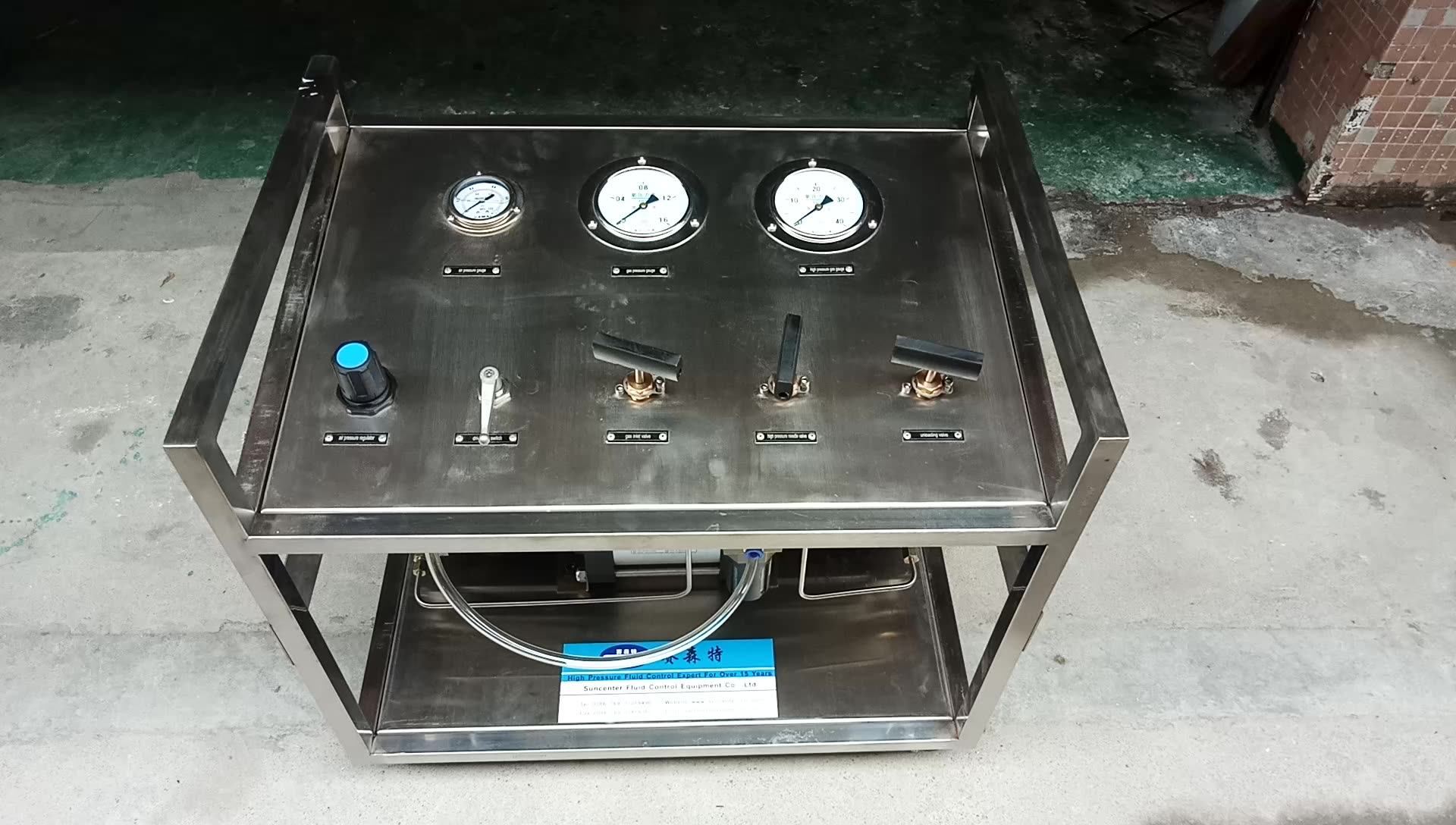 Air-driven High Pressure Gas Booster Pump For Various Gas Cylinder ...