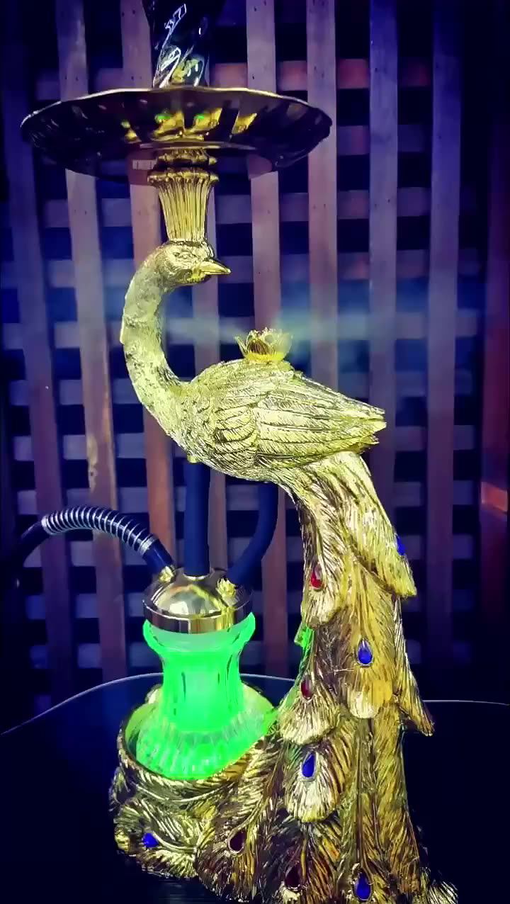 Large Size Pink Diamond Gold Ak47 Hookah Gun Shape Shisha Shesha Sisha ...