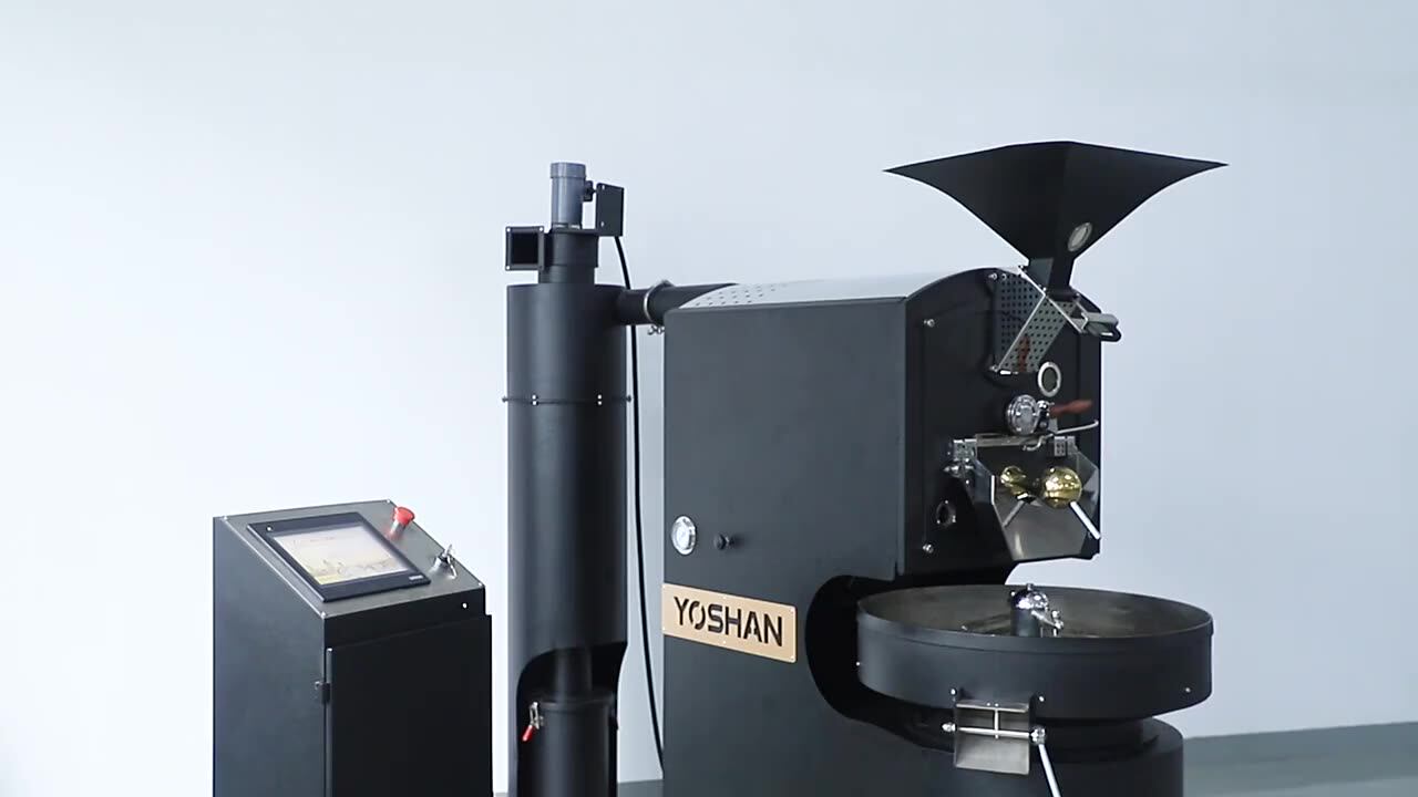 Cast Iron Coffee Roaster 10kg 12kg 15kg Large Stainless Steel Drum Commercial Industrial Coffee ...