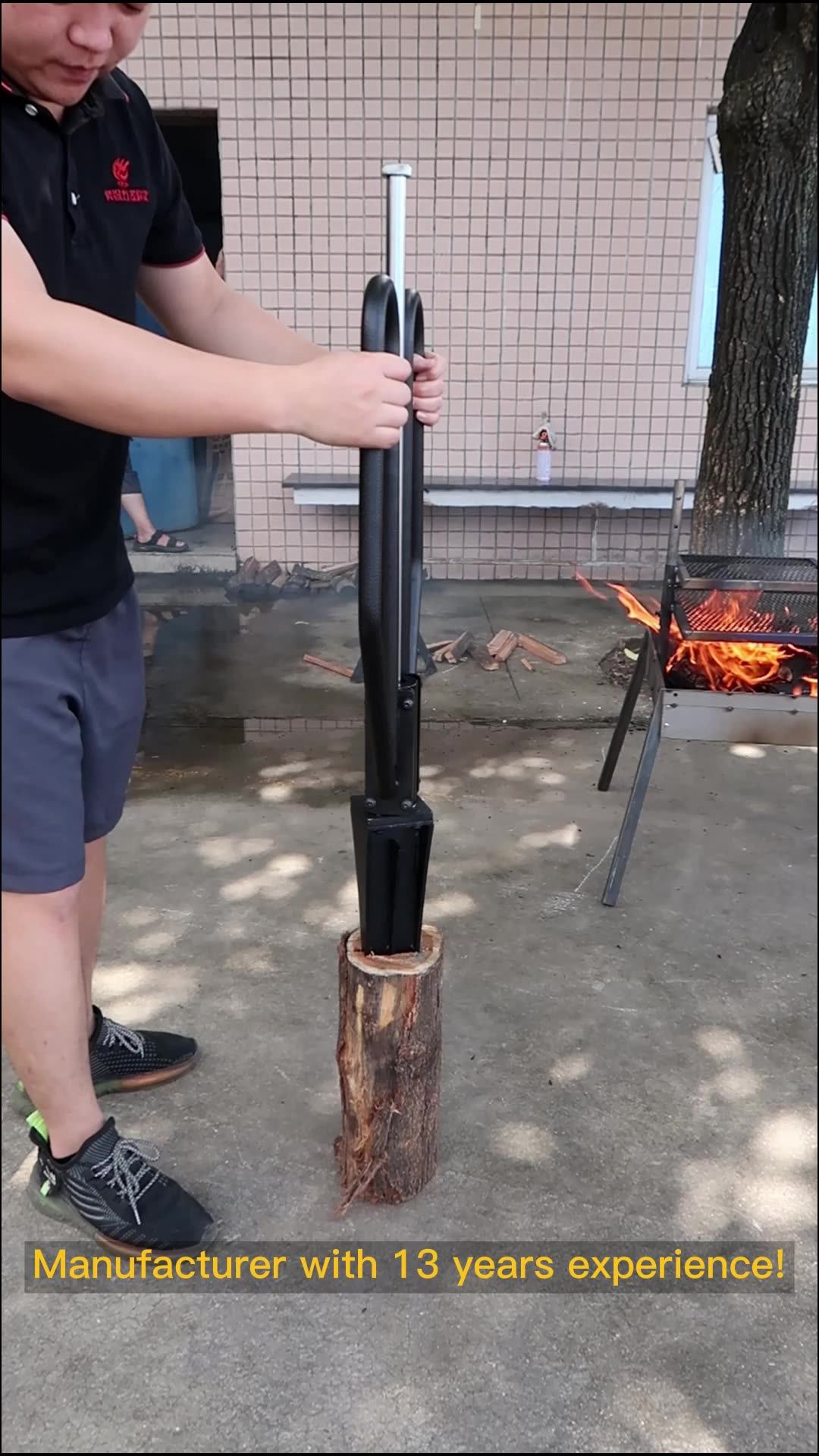 Wood Splitting Machine Vertical Wood Log Splitter Manual Firewood ...