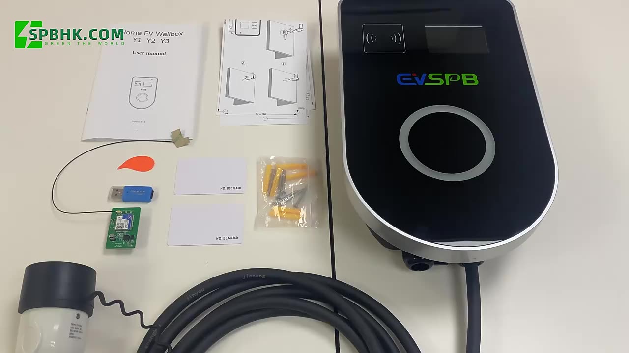 Home Use Wallbox Charger Level 2 Fast Charging Station 7kw 11kw 22kw Type 2 Ev Charger For ...