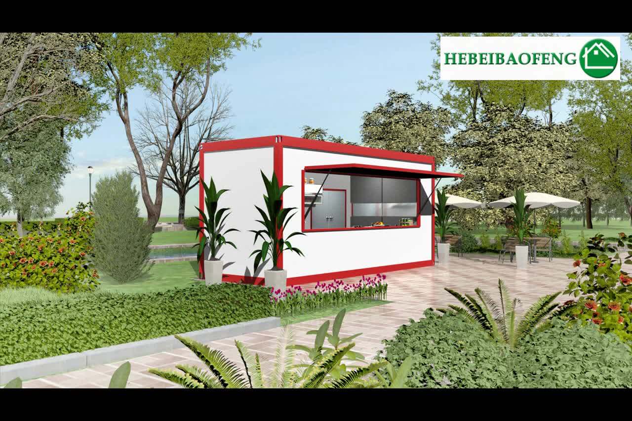 20ft Best Outdoor Portable Shop Mobile Container Cafe Or Food Bar - Buy ...