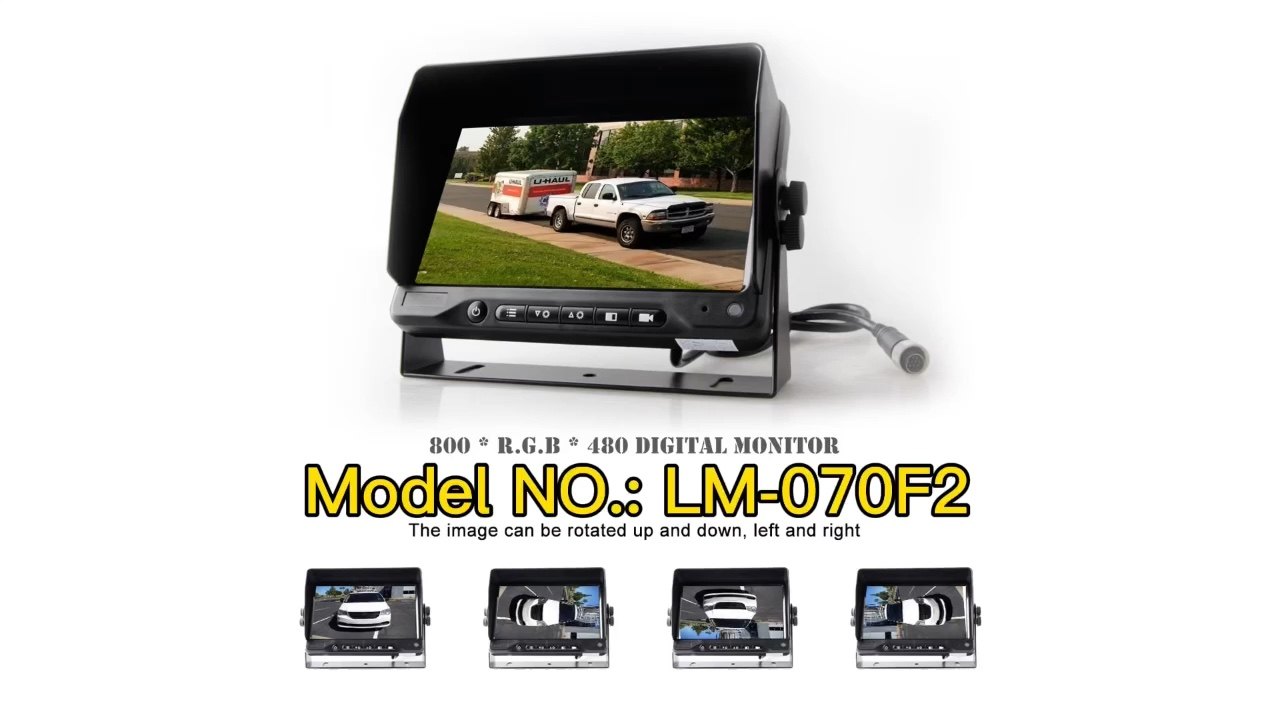 Car Reversing External 12v Van Tft Widescreen 7 Inch Quad Monitor - Buy ...