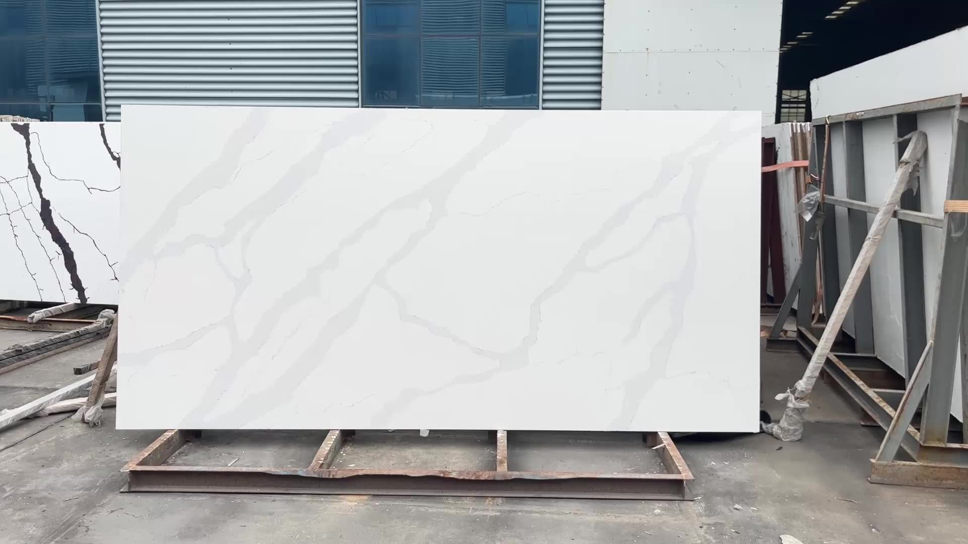 Horizon Calacatta Laza Quartz Kitchen White Crystal Galaxyat Good Price ...