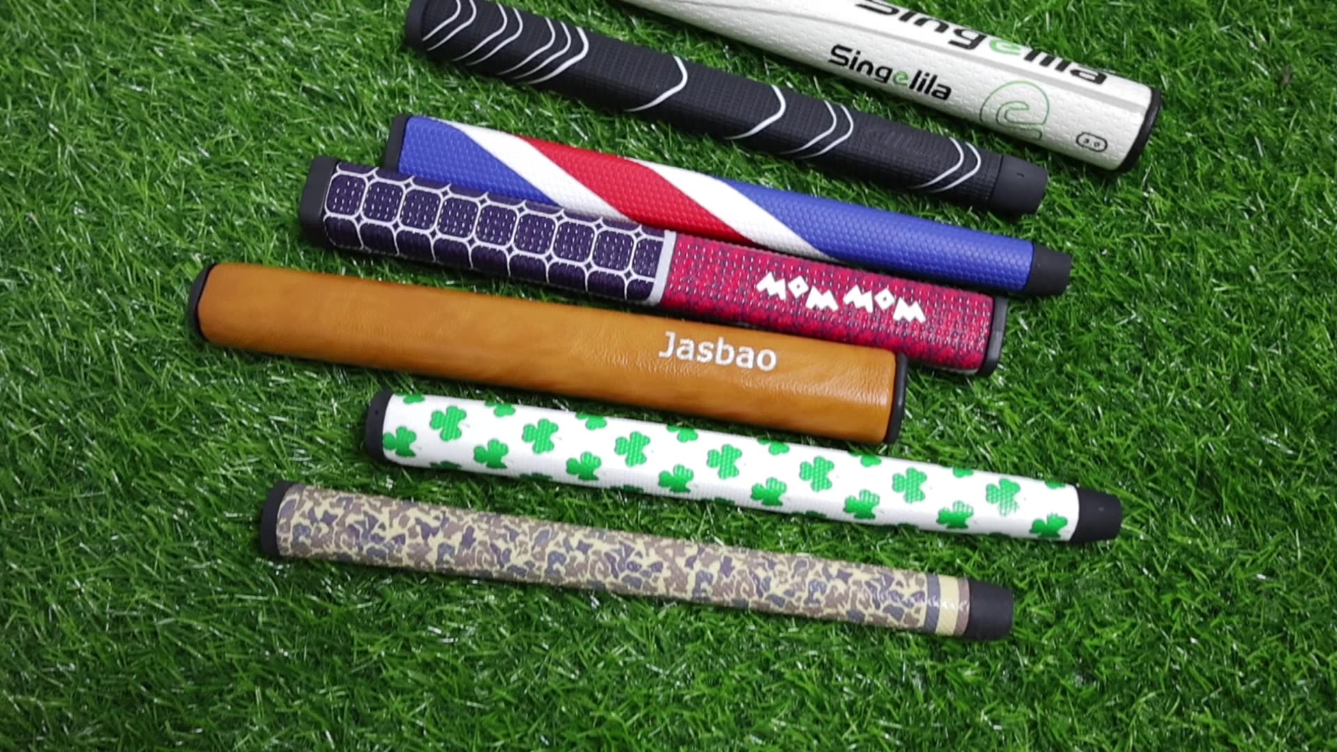 High Quality Non Slip Pu Leather Golf Grips Putter Oem Putter Golf Club Grips Custom Patterns ...
