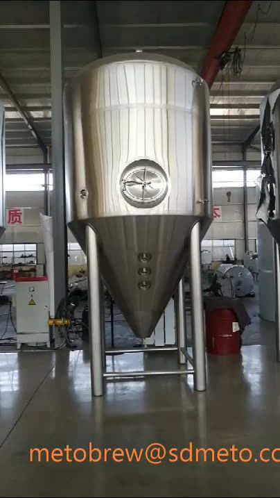100l-20000l Sus304 Beer Fermenter Dimple Jacketed Conical Beer ...