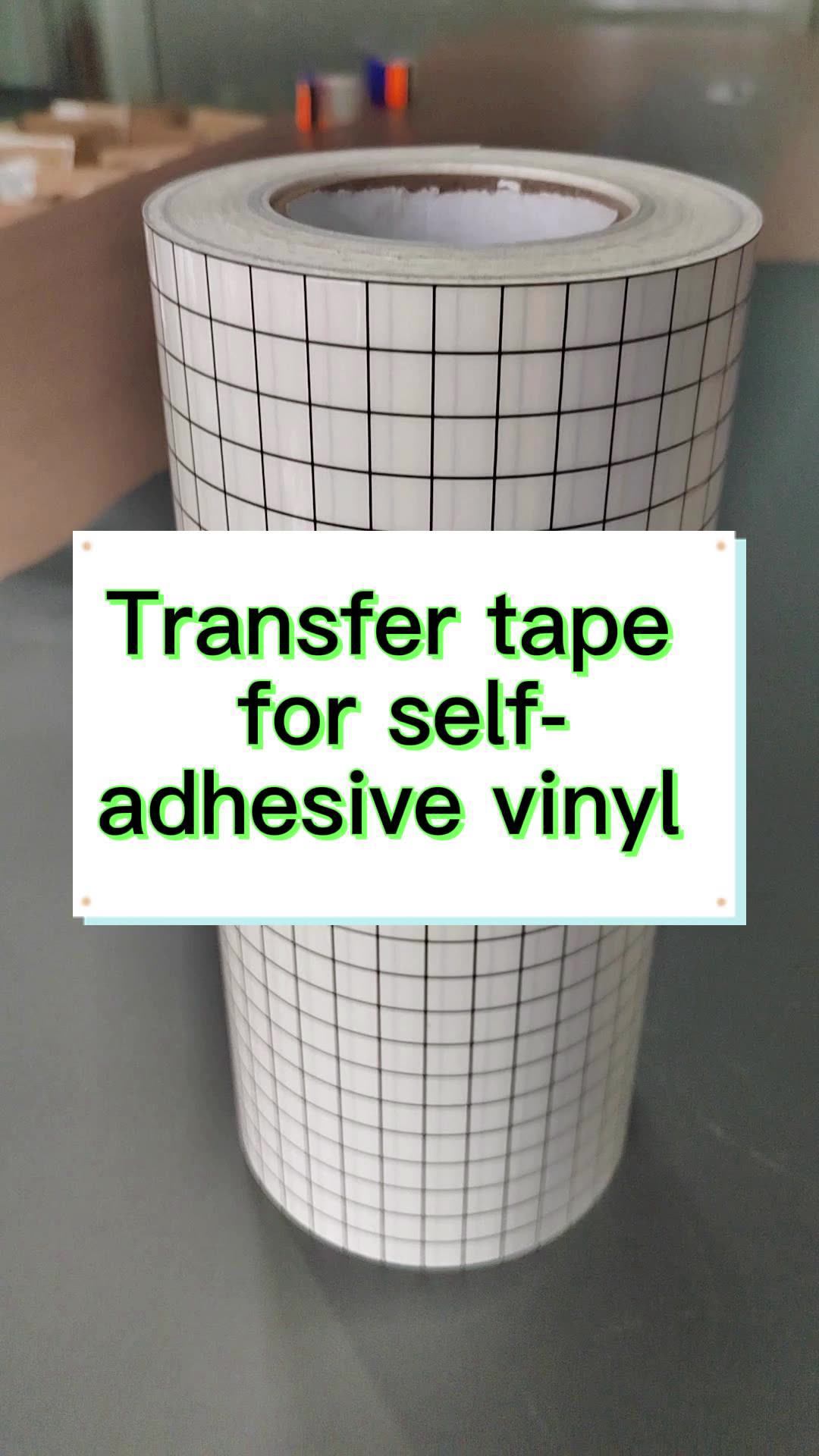 Clear Grid Alignment Glossy Transfer Film Self Adhesive Vinyl Roll ...