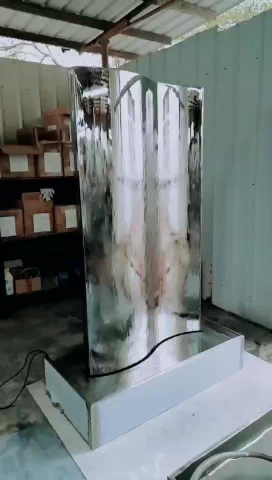Stainless Steel Outdoor Garden Waterfall Display Indoor Office Fountain ...