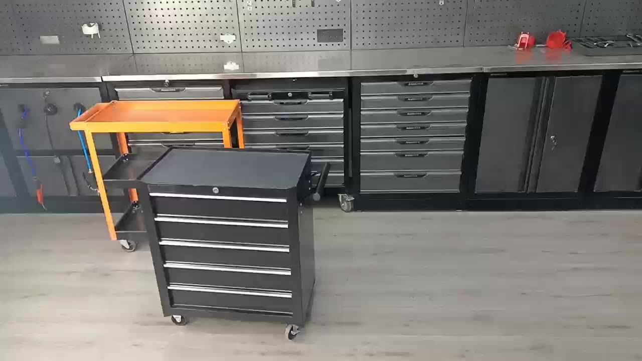 Lockers Metal Steel Tool Cabinet Garage Heavy Duty Tool Trolley Chest ...