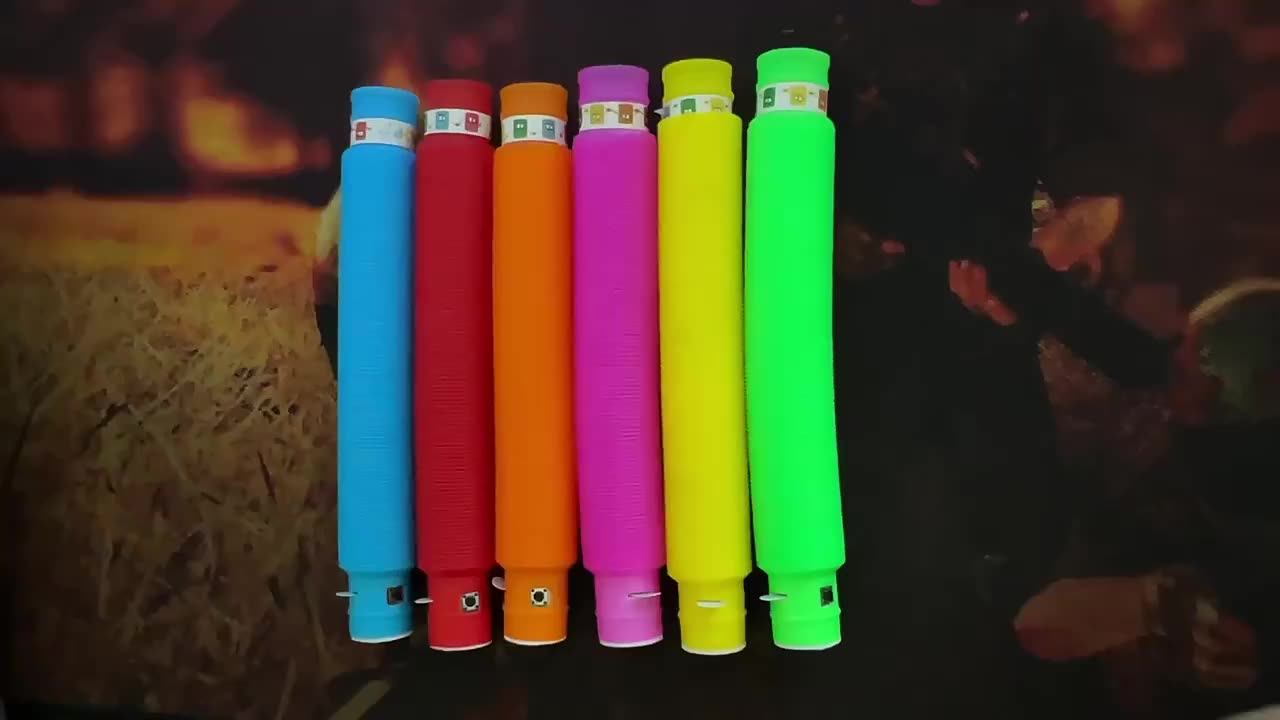 Stretchable Pop Up Light Up Tubes Luminous Poppet Tubes Glow In The ...